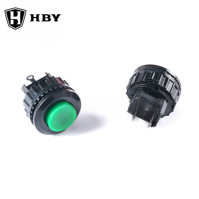 DS-500/501 Push Button Switch 2 Pins Lockless Self-Reset 14MM Round ...