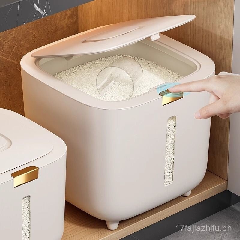 Household Rice Bucket Insect-Proof Moisture-Proof Sealed Flip Food ...