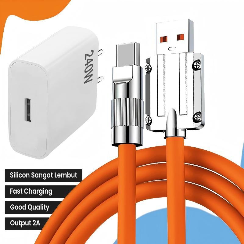 Fast Charger 240W Data Cable/Fast Charging 6A USB To Type C ios Android ...