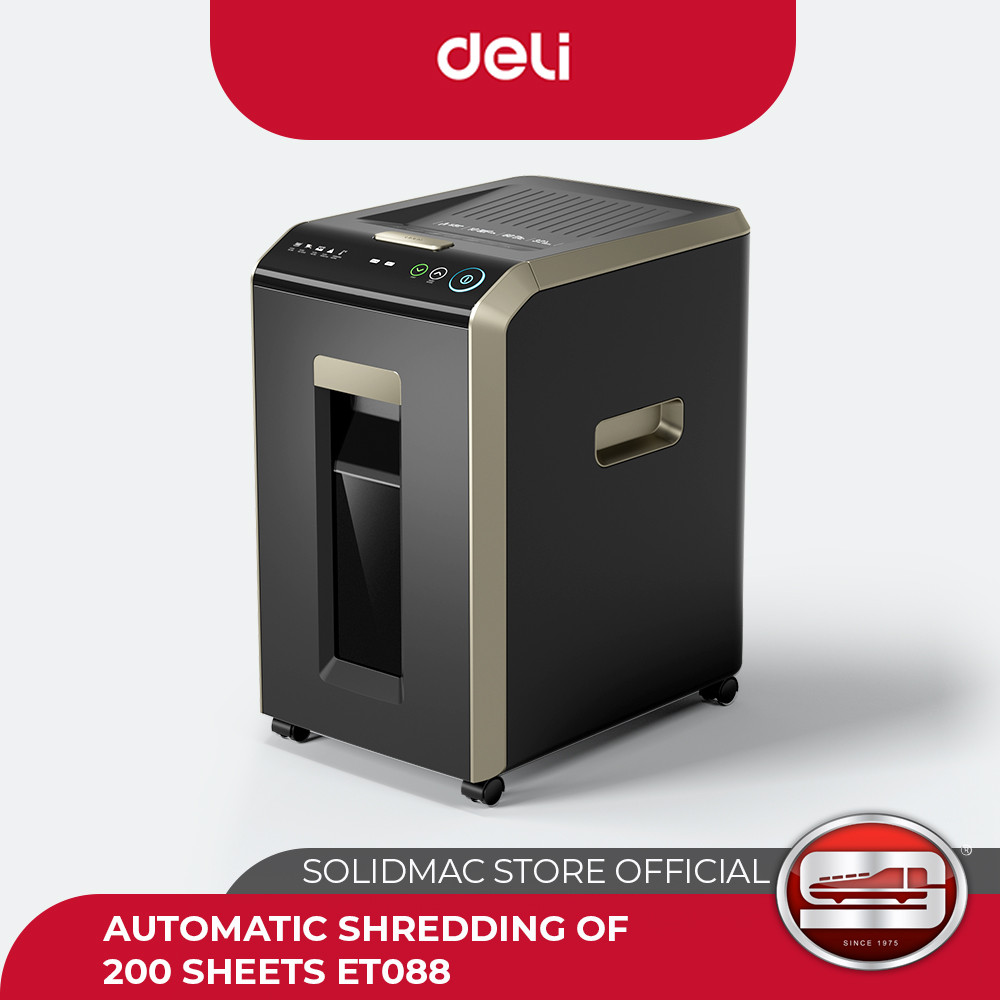 Deli Automatic Paper Shredder of 200 Sheets ET088 | Shopee Philippines
