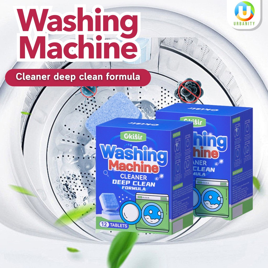 12 tablets/box washing machine effervescent tablets cleaning agent ...
