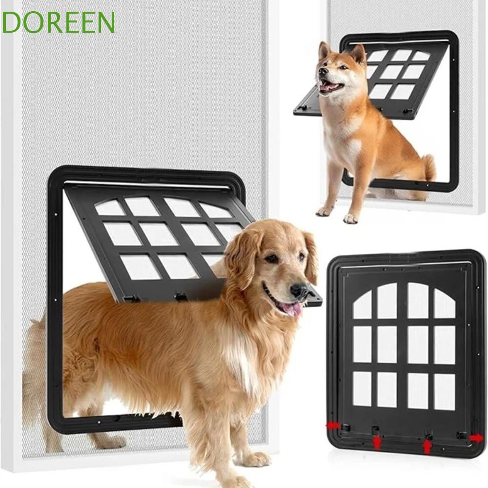 DOREEN Dog Screen Door, Self-Closing Reinforced Pet Lockable Screen ...