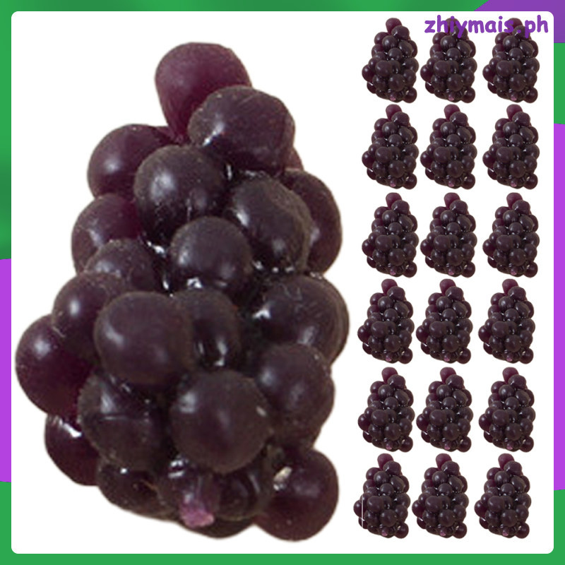 Simulated Grape Toy Home Decor Decorate Artificial Fake Fruit Ornaments ...
