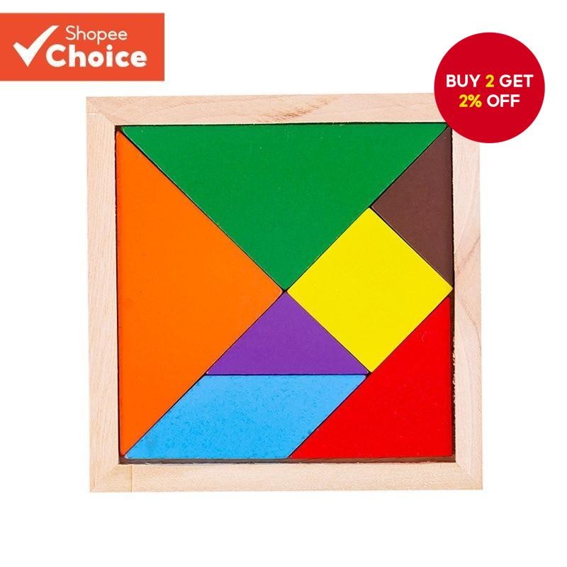 Wooden Tangram Game, Montessori Educational Toys, Provide Children with ...