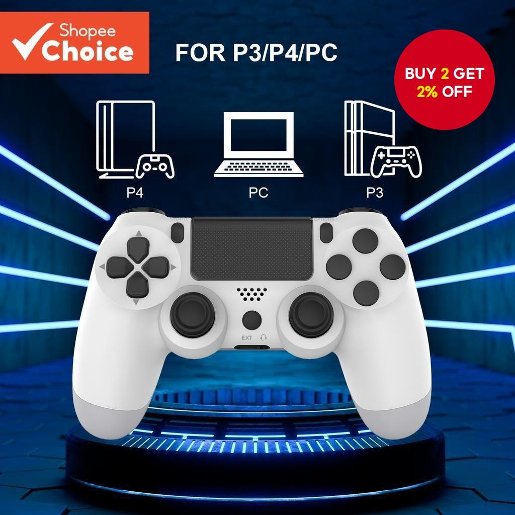 Wireless Gamepad PC Joystick touchpad Dual Vibration For PS4 PS3 PC No ...