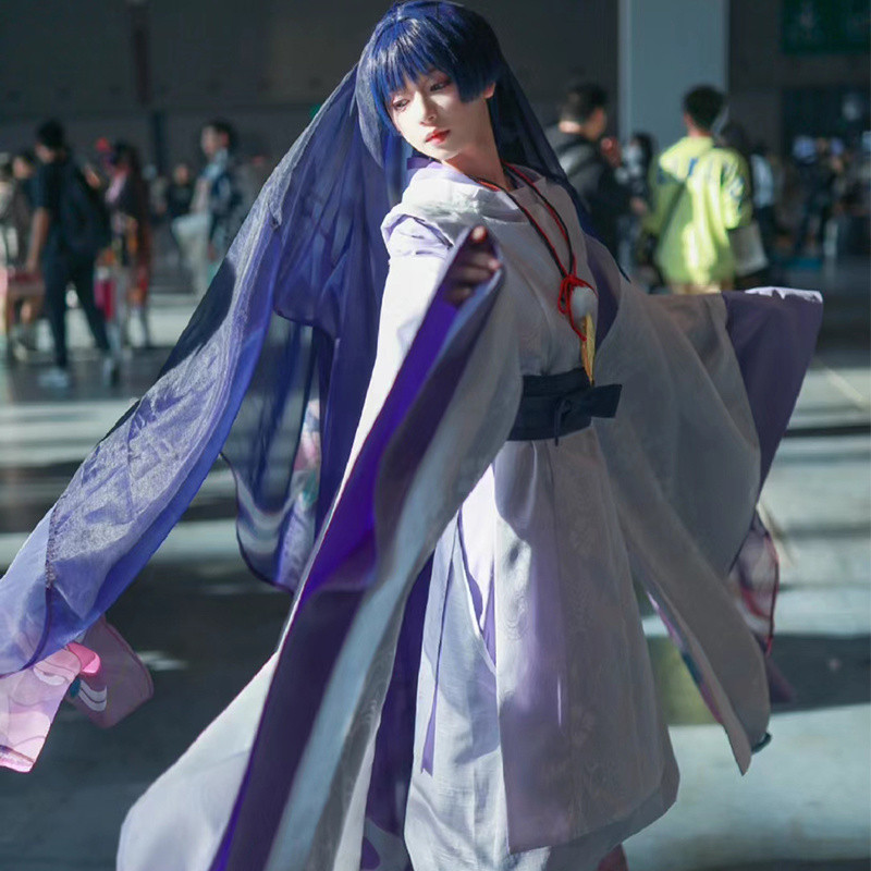 Sanbing Hanfu Yuanshen Fan Clothes Bai Sanbing cosplay Men's Costume ...