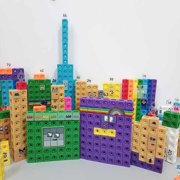 number blocks educational toys Cube building blocks are used to ...