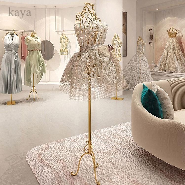 Clothing Mannequin Wrought Iron Clothes Rack Wedding Photography Full ...