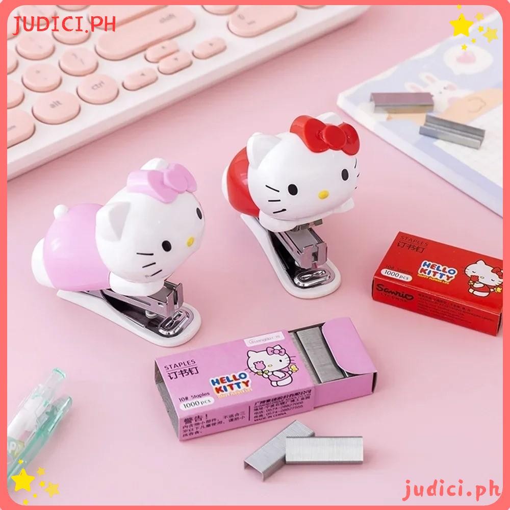 JUDICI Hello Kitty Stapler Set, Cartoon Adorable Design Paper Binding ...