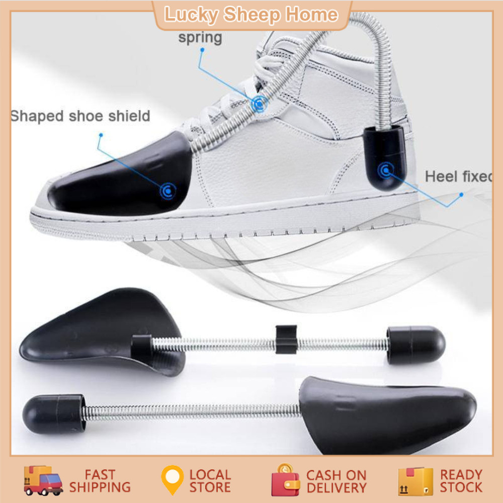 1 Pair Shoe Tree Spring Type Shoe support Plastic Stretcher Shoe Shaper ...