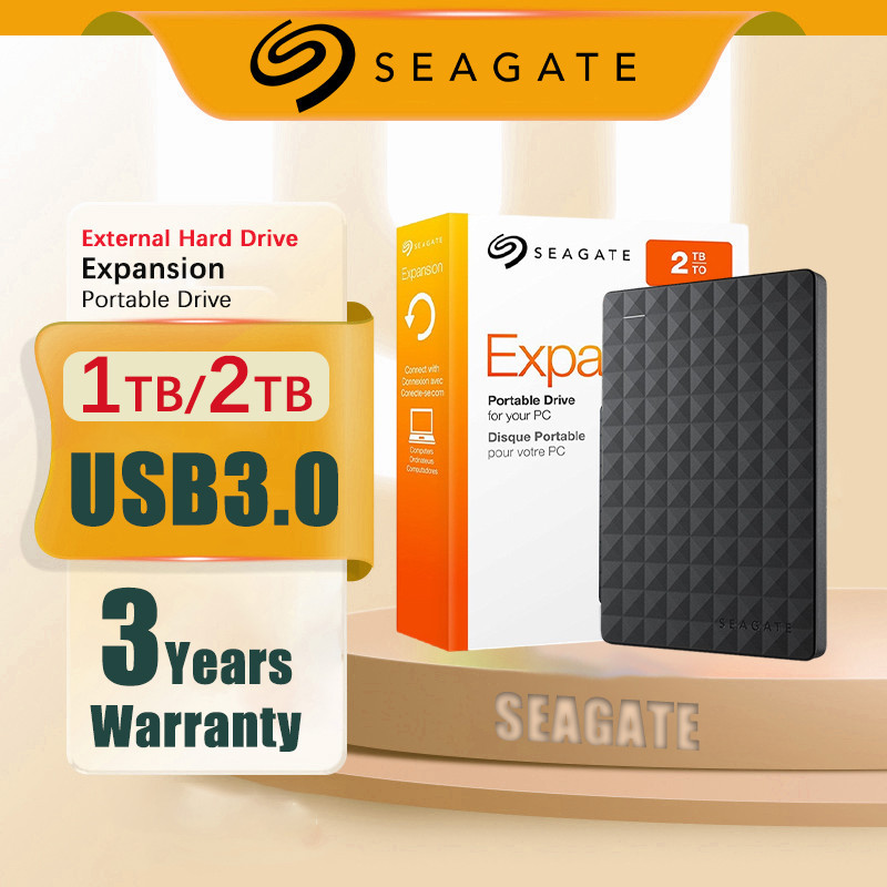 Seagate External Hard Drive Expansion 1TB 2TB Enclosure Portable 2.5 ...