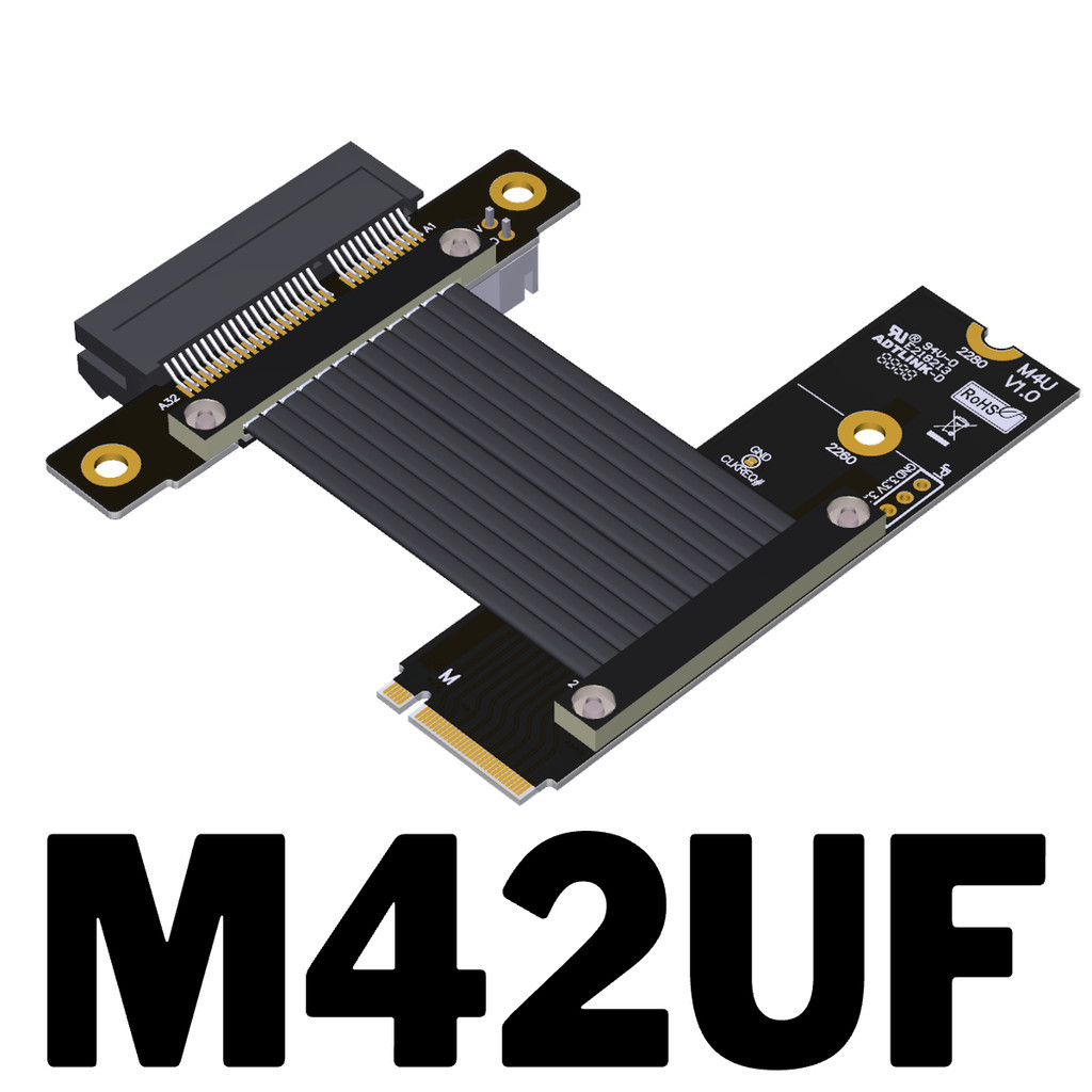 ADT-Link For M.2 NVME to PCI-E X4 Signal Extension Cable PCI-E 4.0 gen4 ...
