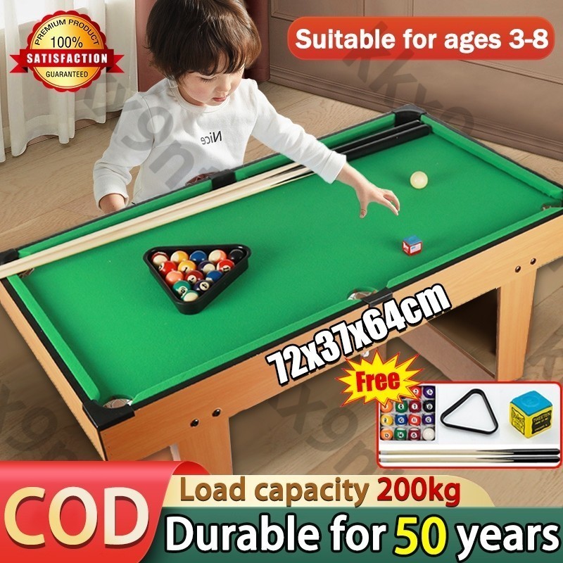 Mini billiard table for kids 36x20 Inches Wooden tabletop Junior Pool ...