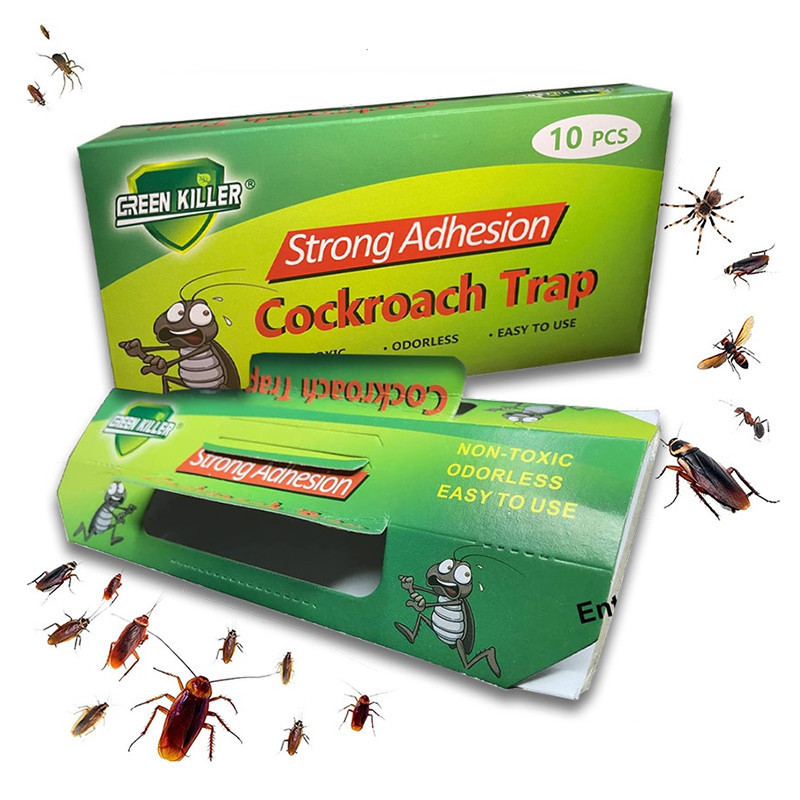 10PCS/Box Roach Traps Roach Bait Roach Motel Cockroach Repeller Paste ...