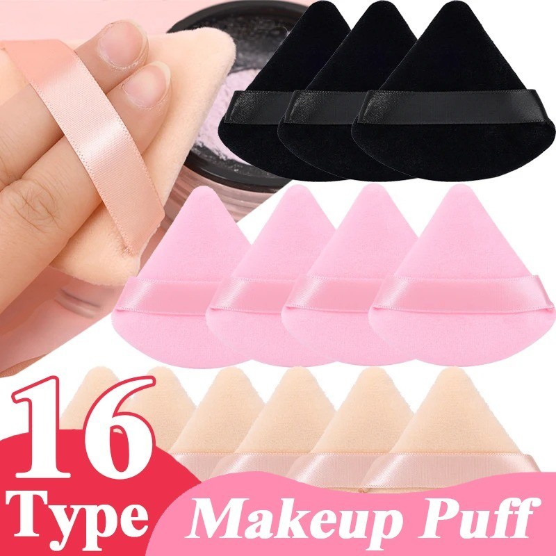 Multi-type Triangle Powder Puff / Wet and Dry Duel-use Concealer Sponge ...