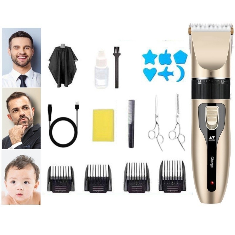 Kid Rechargeable Professional Hair Clipper - Cordless Barber Razor ...