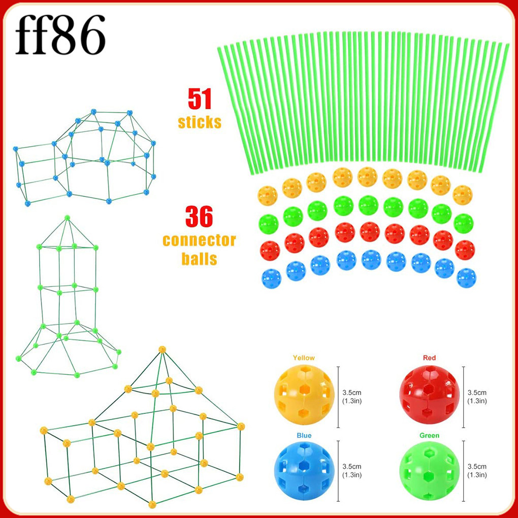 Fort Building Kit Educational Children Castle Construction Fort DIY ...