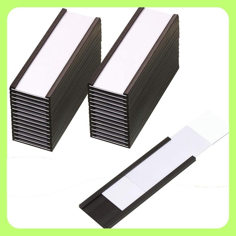 30Pcs Magnetic Label Holders with Magnetic Data Card Holders with Clear ...