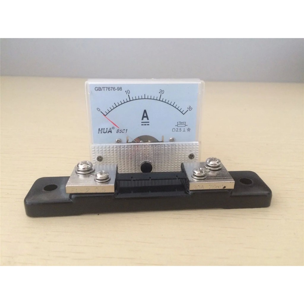 85C1 30A 50A 75A 100A 200ADC With Shunt Analog Amp Panel Meter Current ...