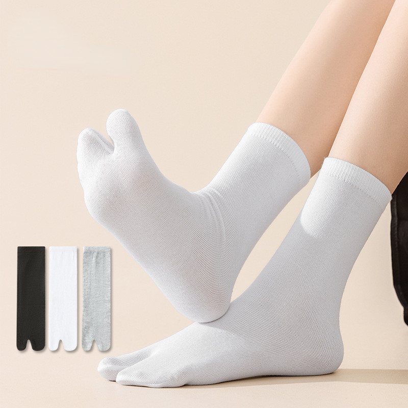Unisex Toe Socks Cotton Split Toe Socks Simple Comfortable Two-Toed ...