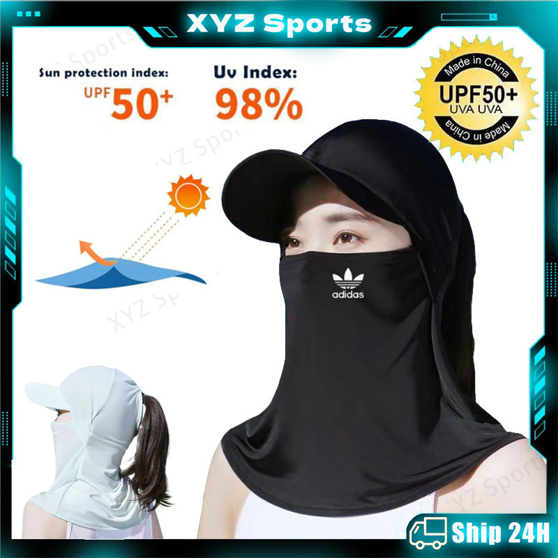⚡COD Sun Protection Mask Soft Skin Cool and Breathable Sunscreen Cap ...