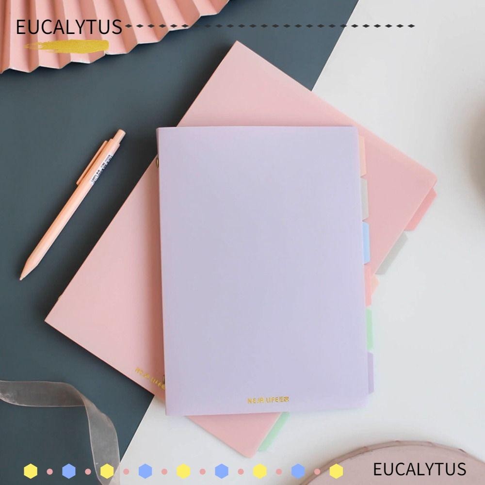 EUTUS A5 Binder Notebook, Soft Refillable Loose Leaf Notebook, 20 Pages ...