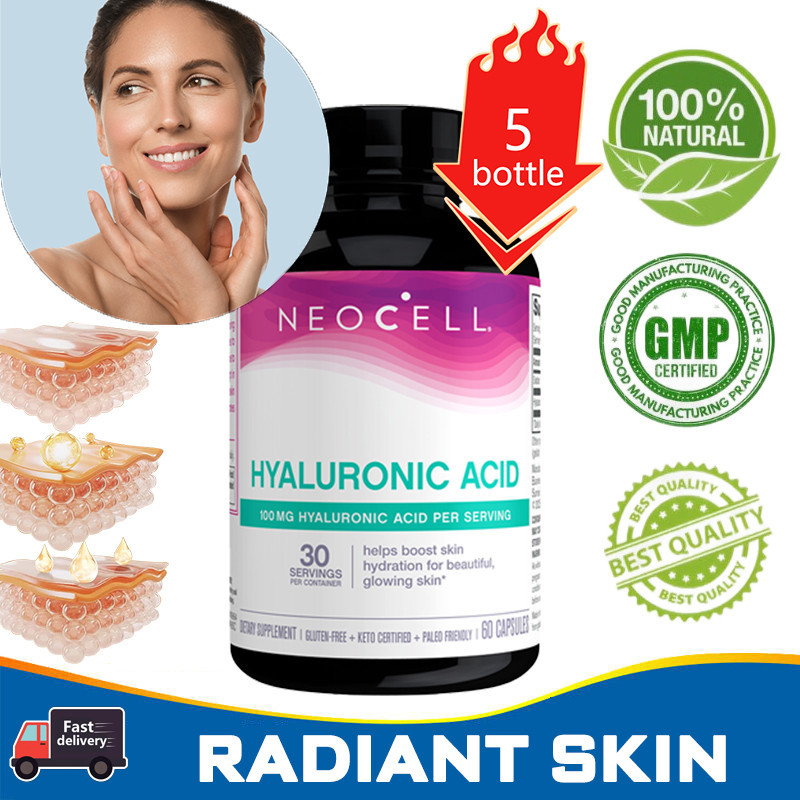 NeoCell Hyaluronic Acid, Hydration, Brightening, Joint Lubrication ...