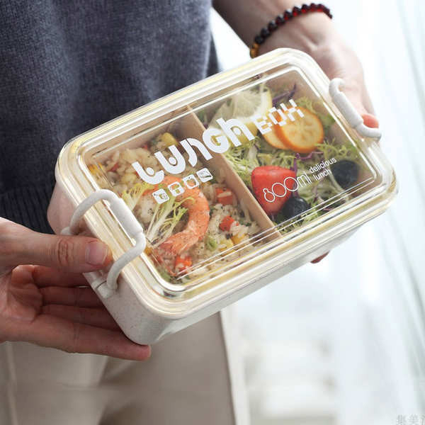 aesthetic lunch box lunch box Japanese-style bento box, double-walled ...