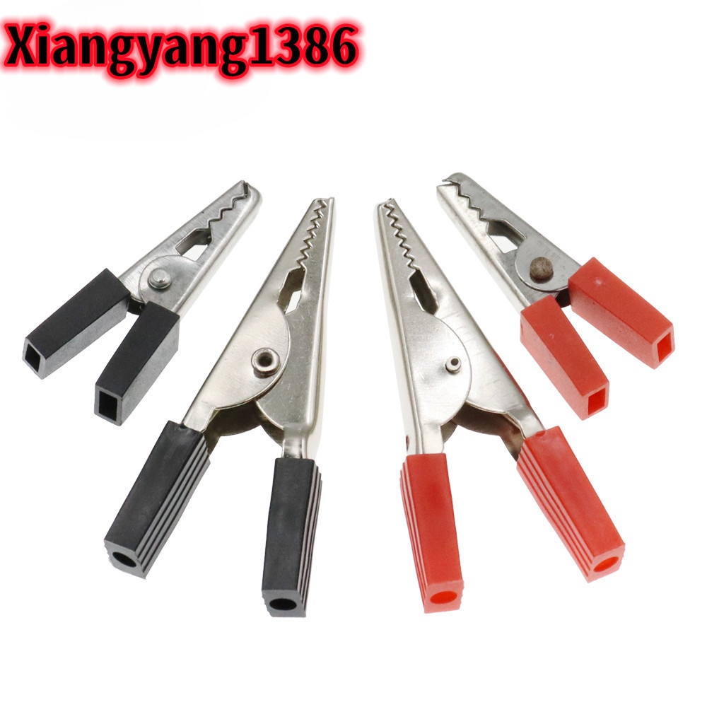 【5PCS】Small/Large Insulated Crocodile Clips Plastic Handle Cable Lead ...