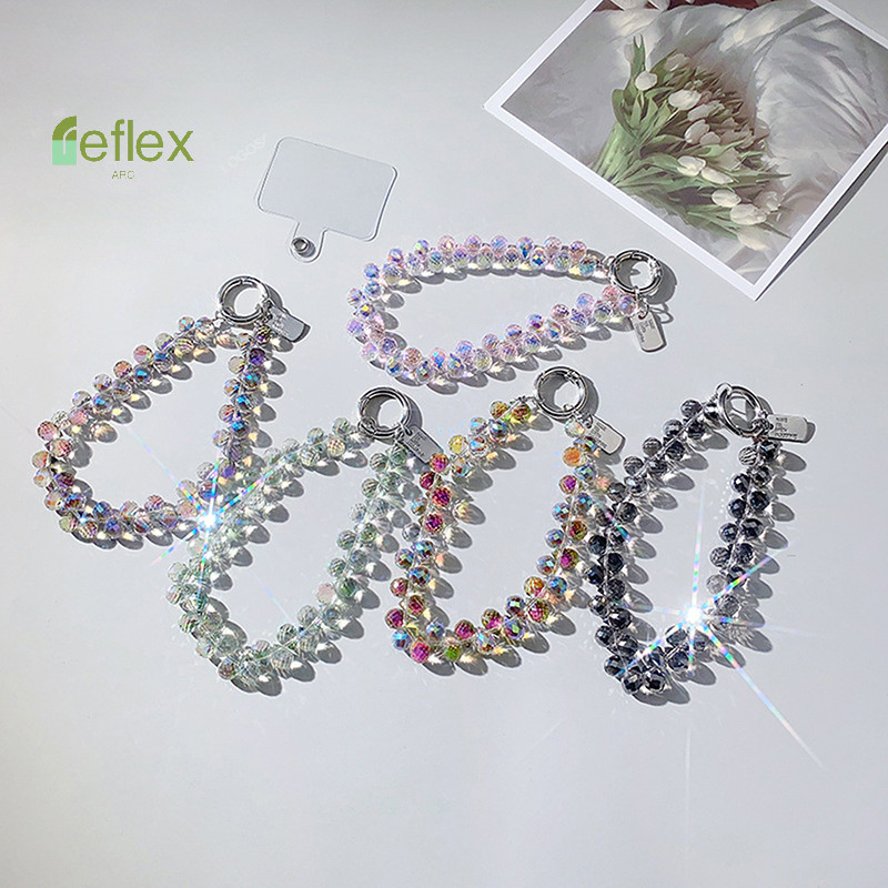 Reflex Arc High-end Crystal Bead Mobile Phone Lanyard Water Drop ...