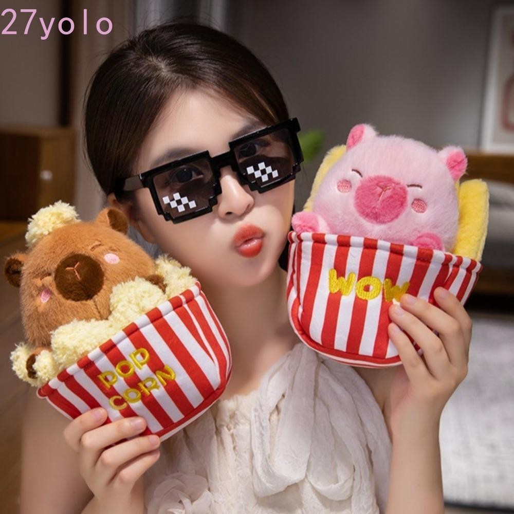 YOLO Capybara Plush Toy, Shakyamuni Lotus Flower Capybara Plush Doll ...