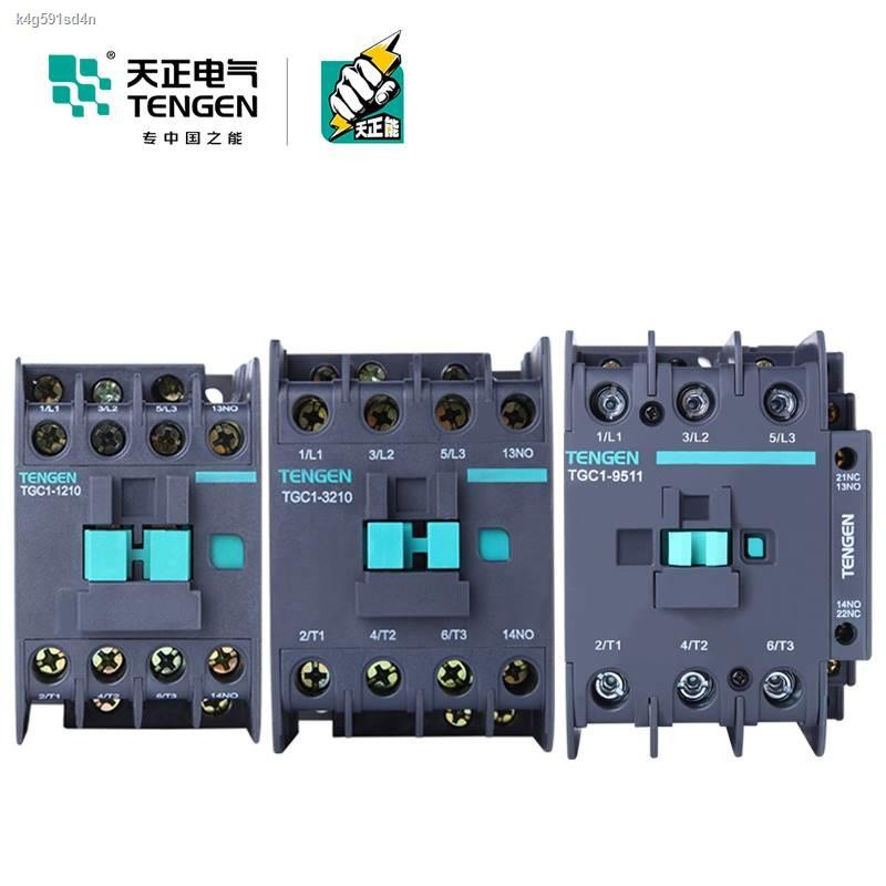 Tianzheng TGC1 AC contactor CJX2-1210 relay 4011 single-phase 220V three-phase 380V silver ...