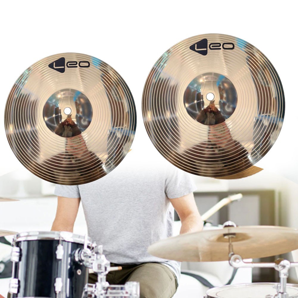 Durable Brass Cymbals for Drummers 8 and 10 Percussion Splash Crash Hi ...