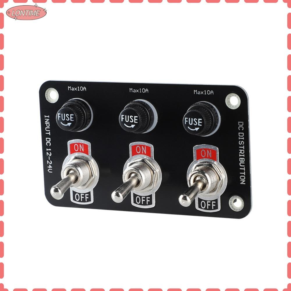 LONTIME STORE 3 Gang Rocker Switch, 2 Position 2 Pin 12-24V 10A Multi ...