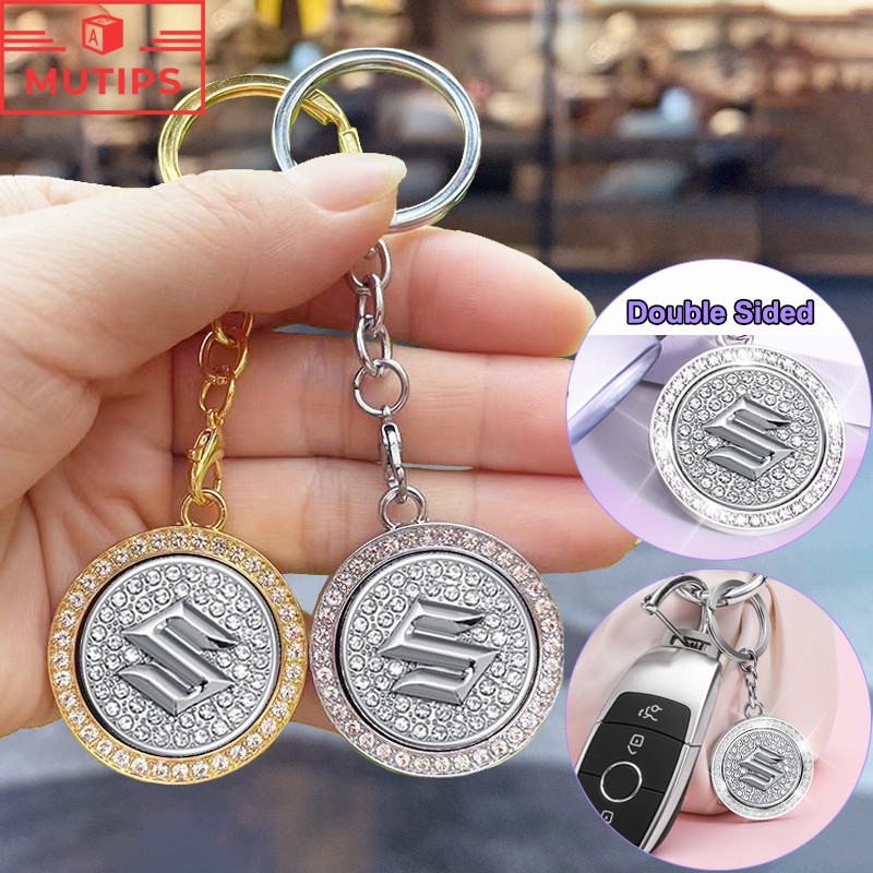 Suzuki Car Diamonds Logo Keychain Alloy Metal Keyring Keychain Car Key ...