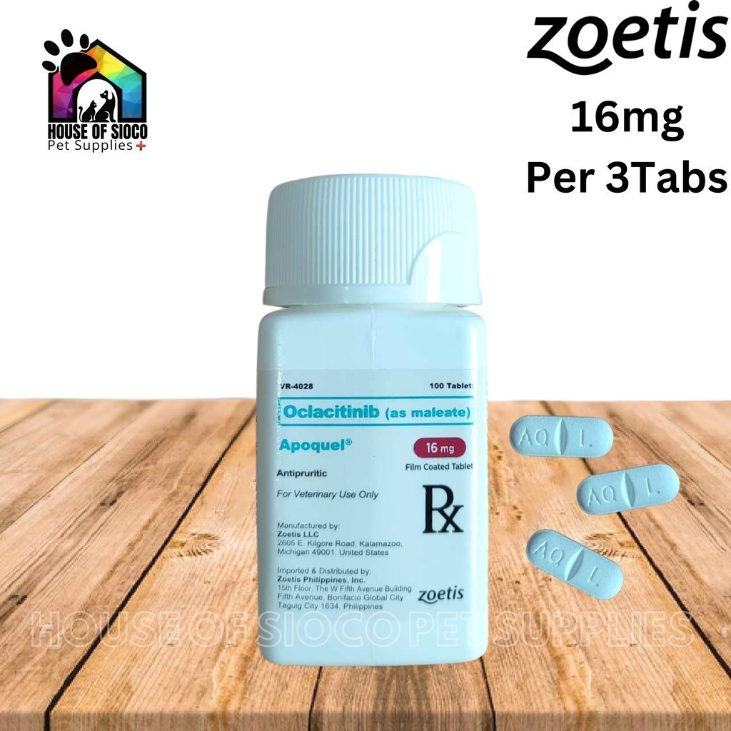 Apoquel Film Coated Tablet For Dogs 16mg SOLD PER TAB (Anti-Itching ...