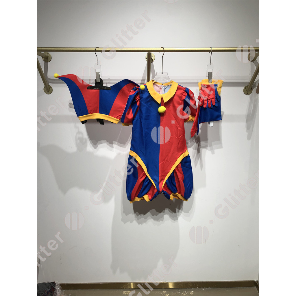 The Amazing Digital Circus Pomni Cosplay Costume For Kids Boy Girl ...