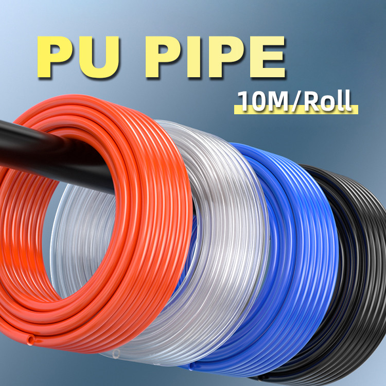 Pneumatic Pipe Tube diameter PU Air Gas Pipe Hose 4mm 6mm 8mm 10mm 12mm ...