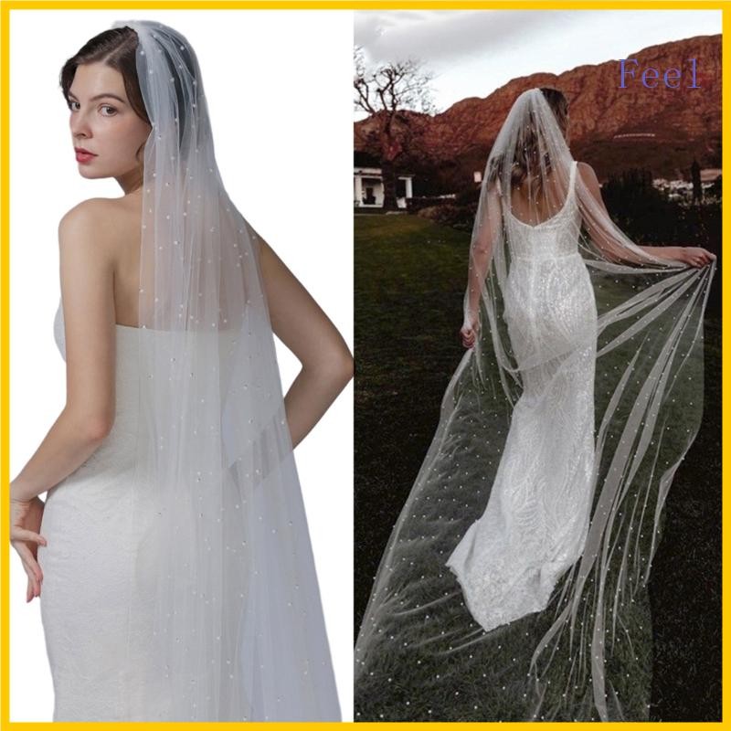 Best Short Wedding Veil for Bride White Bridal Veil Bachelorette Party ...