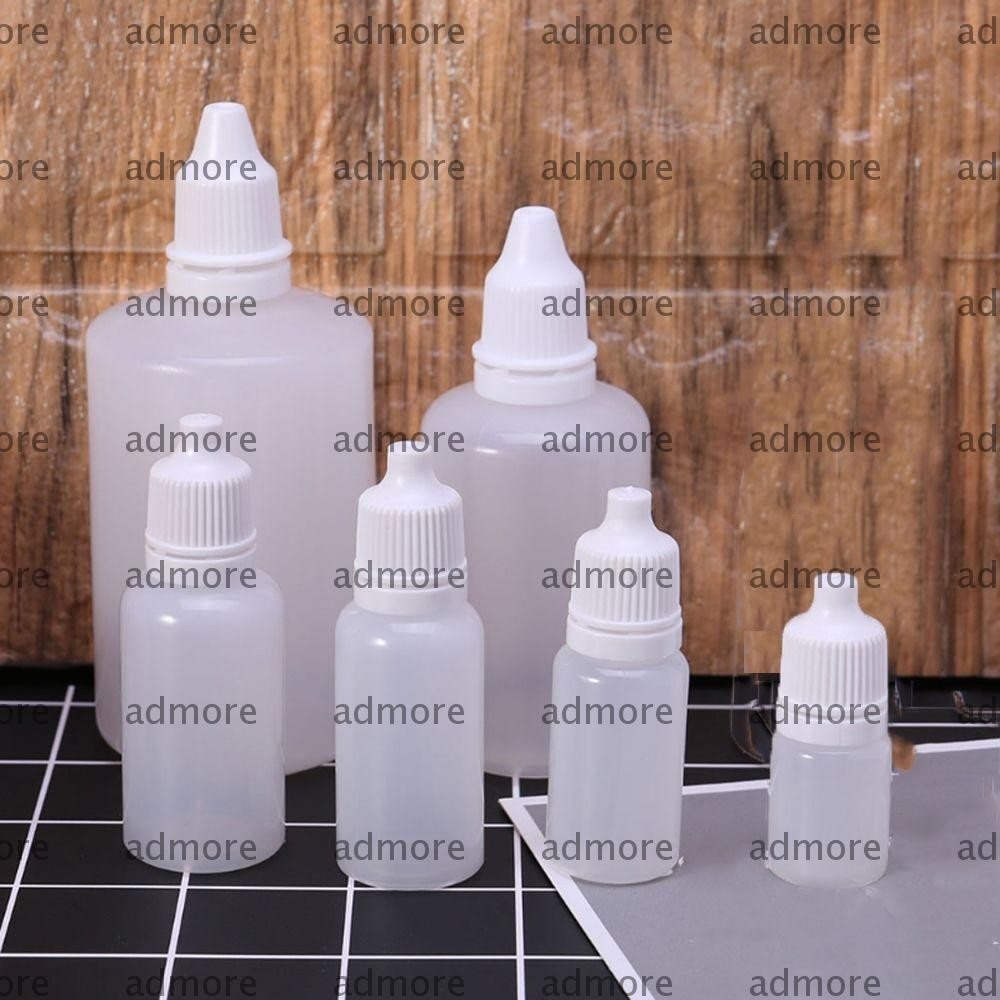 ADMORE 1/5pcs 5/10/15/20/50/100ml Glue Applicator Reuse Eye Dropper Liquid Sample DIY Empty ...
