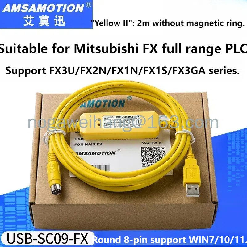 USB-SC09-FX Suitable for communication download of Mitsubishi PLC data ...