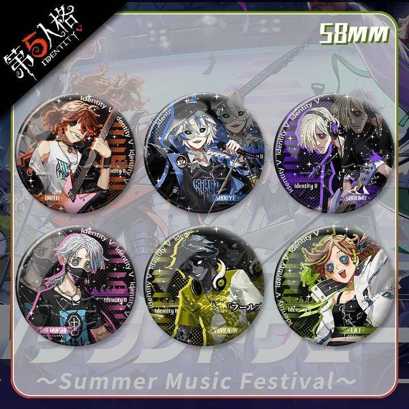 Identity V Concert Badge Night Watch Embalmer Tinplate Pin Backpack ...