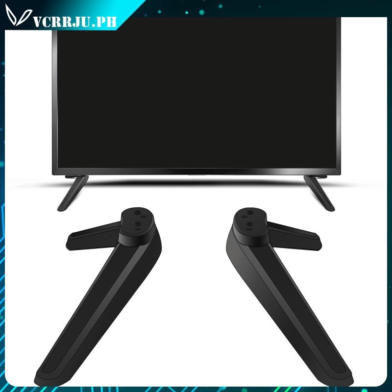 [vcrrju] 2x TV Stand Base Legs TV Legs Replaces Stand Pedestal Feet TV ...