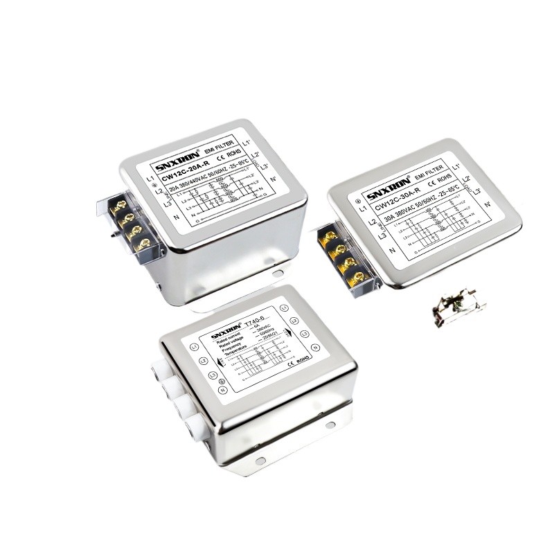 Cw12c Three-Phase 4-Wire AC 380V Terminal Rail SR Power Filter Bolt Type 10A20A30A40A | Shopee ...