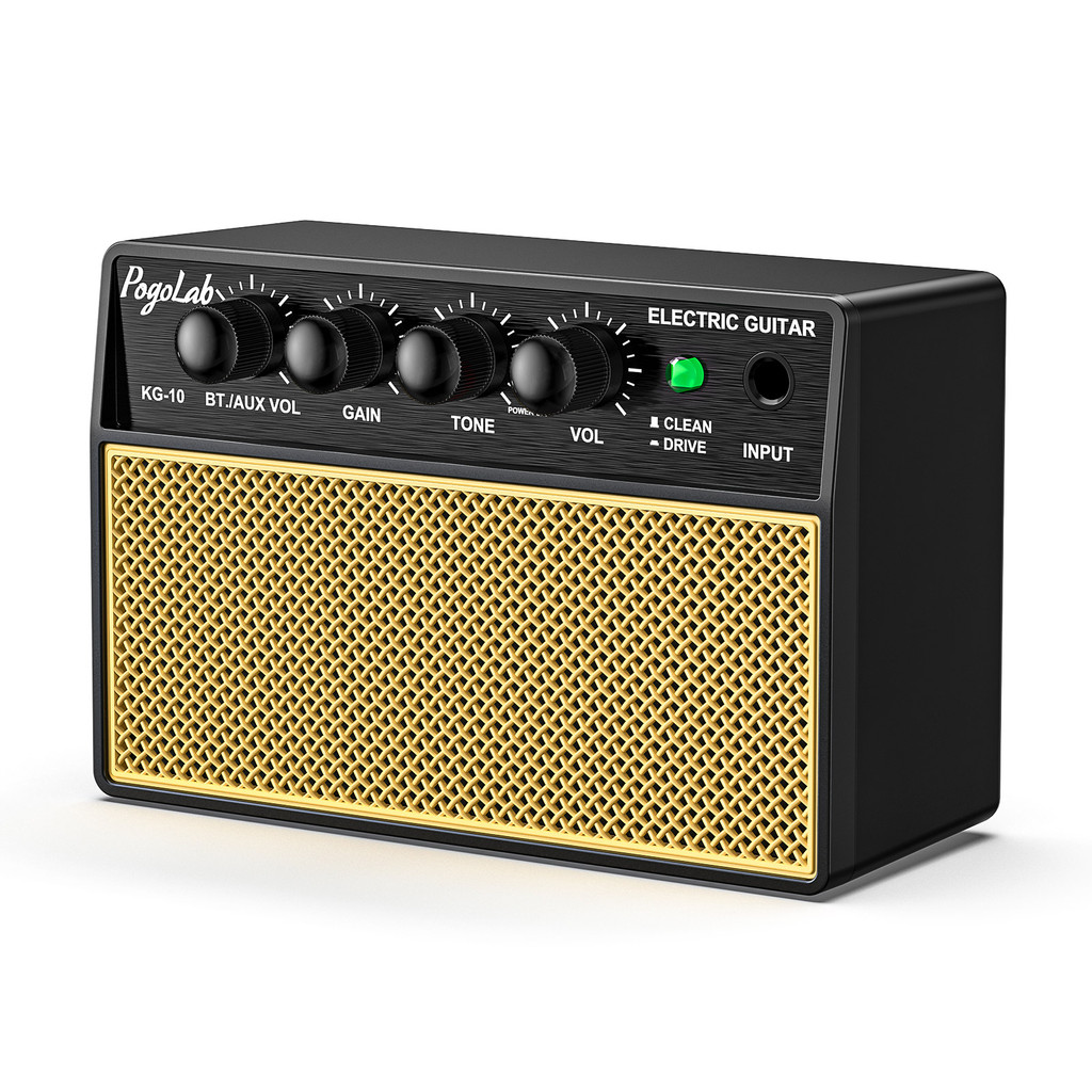 POGOLAB Mini Guitar Amp 10W Bluetooth Amplifier Clean Overdrive Tone ...