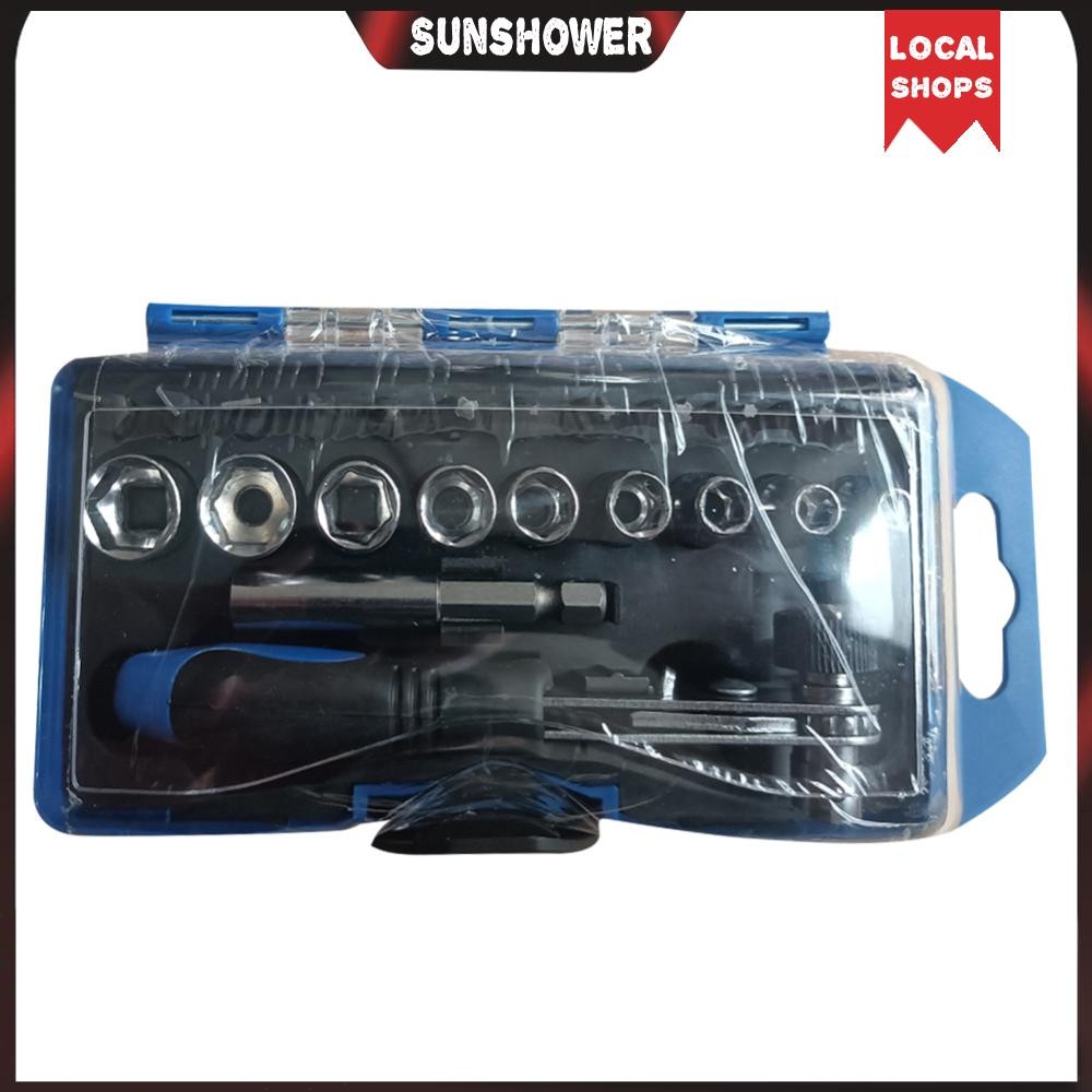 Mechanics Socket Wrench Set Sleeve Spanner Extension Bar Metric British ...