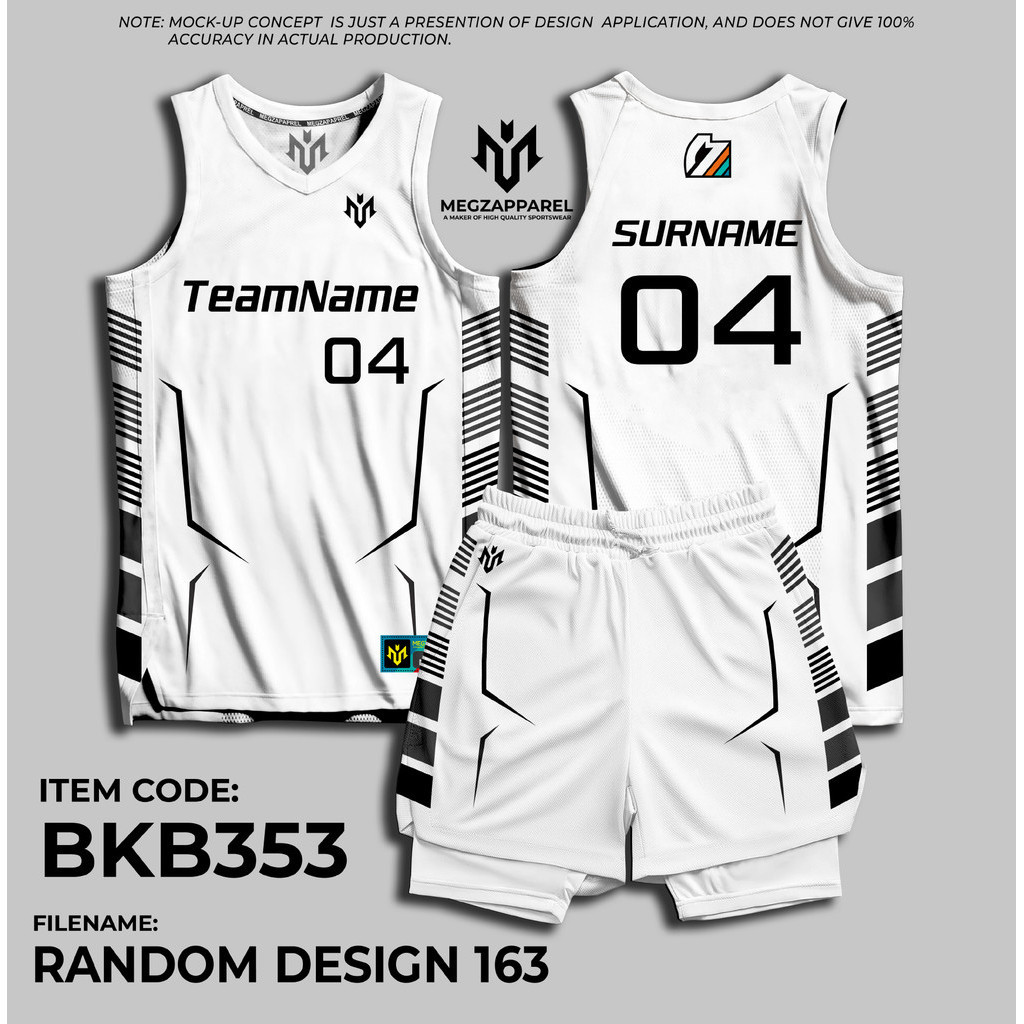 MEGZ Free Customized Team Name Surname and Number Basketball Jersey ...