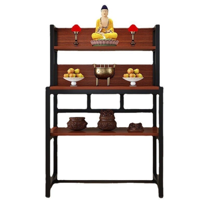 Simple Altar Buddha Shrine Home Guanyin Bodhisattva God of Wealth ...