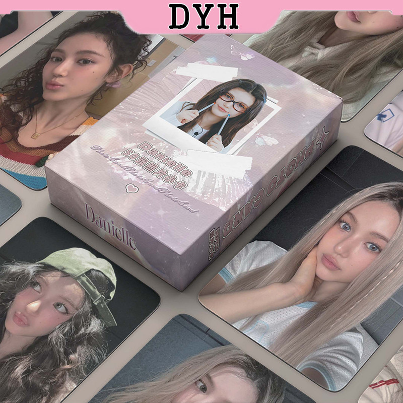 50pcs/box NewJeans DANIELLE Laser Card Photocards Holographic LOMO Card ...