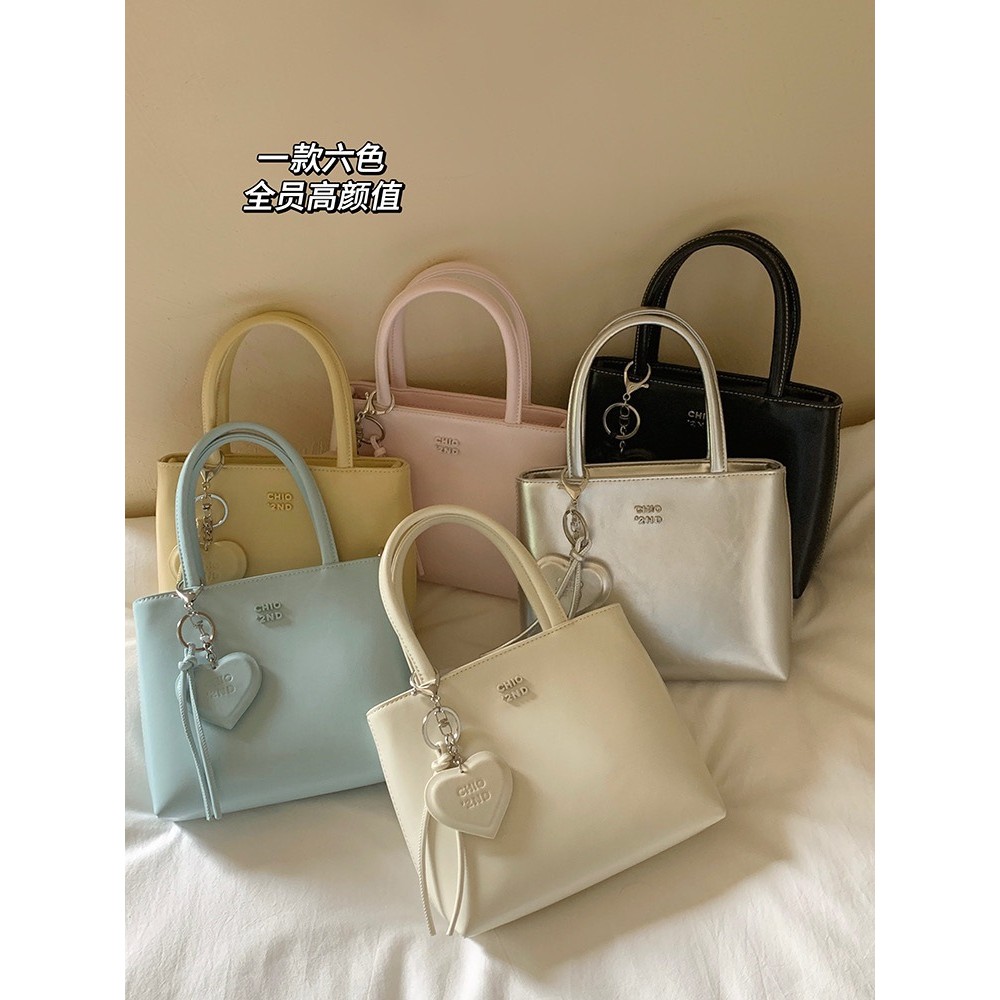 Chio2nd Cowhide Romantic Summer Tote Bag Handbag Work Small Bag ...